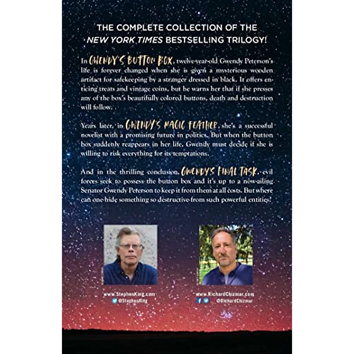 The Gwendy Trilogy (Boxed Set): Gwendy's Button Box, Gwendy's Magic Feather, Gwendy's Final Task (Gwendy's Button Box Trilogy)