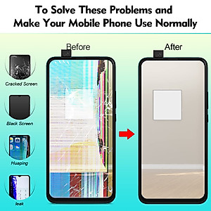 YHX-US Screen Replacement for Huawei Y9 Prime 2019 P Smart Z STK-L21 STK-L22 STK-LX3 LCD Display Touch Screen Digitizer Assembly with Tools (Black+Frame)