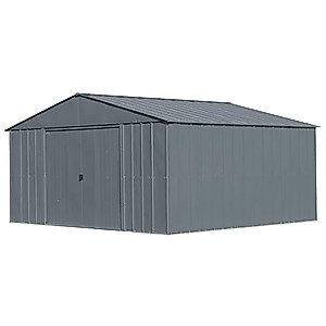 Arrow Classic Metal Shed, 14 x 12, Charcoal