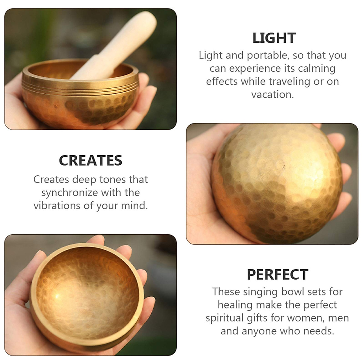 RoseFlower Meditation Singing Bowl for Relaxation and deep Meditation Tibetan Singing Bowl Set 8 cm, Great for Mindfulness Stress & Anxiety Relief, Yoga, Zen, Perfect Spiritual Gift #021