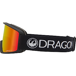 Dragon Unisex Snowgoggles DXT OTG - Black with Lumalens Red Ion, Large