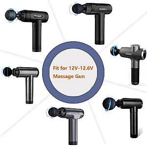 12.6V Massage Gun Charger Power Adapter Compatible with Cholas KZD02,TYIAUS,JamGym,ZonGym,HeaDot,Kelices,FENTASY AC Adapter Power Supply Cord