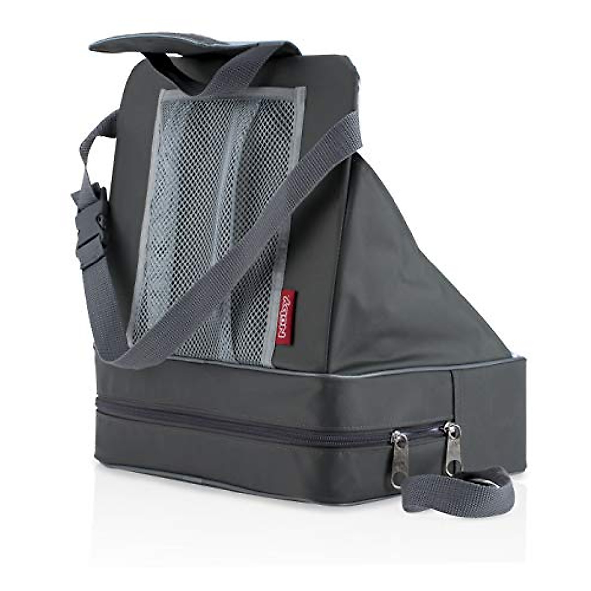 Nuby Easy Go Safety Lightweight High Chair Booster Seat, Great for Travel, Gray