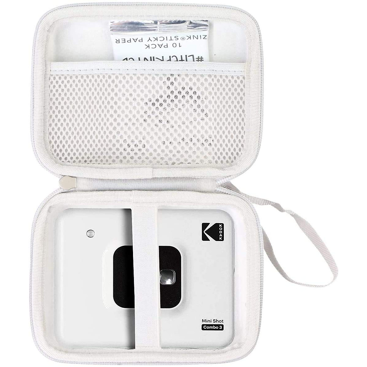 khanka Hard Travel Case replacement for Compatible with Kodak Mini 3 Retro/Kodak All-New Mini Shot 3 Square Instant Printer & Camera (gray zipper)