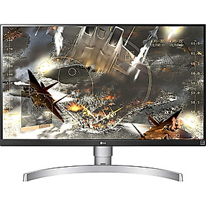LG 27UK650W 27" 4K 3840 x 2160 16:9 HDR IPS Dual Monitor Bundle with Deco Gear Mechanical Keyboard Cherry MX Red + 2X 6FT Universal 4K HDMI 2.0 Cable