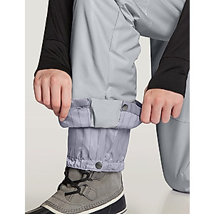 TSLA Women's Winter Snow Pants, Waterproof Insulated Ski Pants, Ripstop Snowboard Bottoms, Cargo Snow Pants Steel, Small