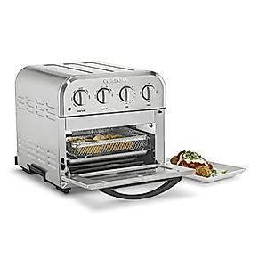 Cuisinart TOA-28 Compact Convection Toaster Oven Airfryer, 12.5" x 15.5" x 11.5", Stainless Steel