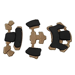 BROLEO Helmet Chinstrap Dial Hanging System, Easy to Install Exquisite Workmanship Portable Waist Helmet Padding Kit for MICH for Wendy (Mud Spongeand Suspension)