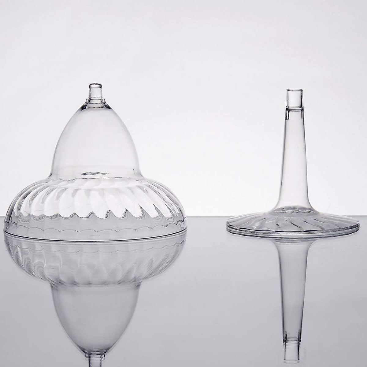 Fineline Settings 12-Piece Flairware2-Piece Margarita Glass, 12-Ounce, Clear