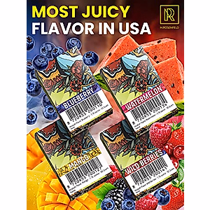 M. ROSENFELD Hookah Flavor Blueberry Herbal - 1.75 oz (50 g) Hookah Shisha Tobacco Free Molasses Hookah Tobacco & Nicotine Free Shisha with Real Organic Shisha Hookah Flavors Blueberry