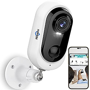 Hiseeu Security Camera Battery, 2K Wireless Security Camera Outdoor Indoor for Home Surveillance, Color Night Vision, Siren, 2-Way Audio, AI Motion Detection, CloudEdge App
