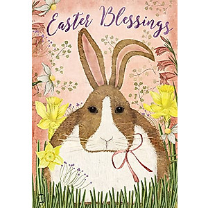 Briarwood Lane Easter Blessings Easter Garden Flag - 12.5" x 18" - Garden Flag Easter - Mini Easter Flag - Spring Garden Flag For Easter - Easter Yard Flag - Easter Flags For Garden