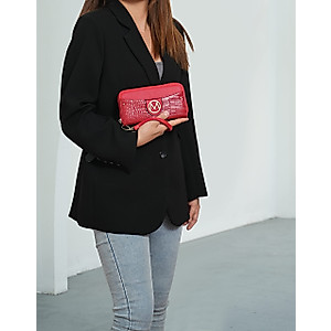 MKF Collection Tote Bag for Women, Vegan Leather Top-Handle Crossbody Satchel & Wristlet Wallet Purse Handbag