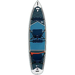TAHE 11'6 Beach SUP-Yak 2-in-1 Tandem Inflatable Kayak + Paddle Board Complete Package,Blue