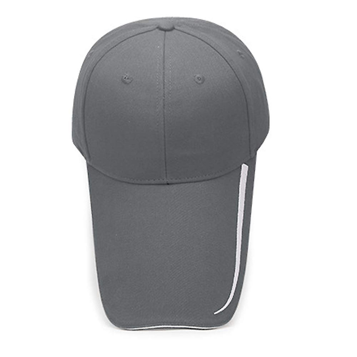 YEKEYI Extra Long Bill 100% Washed Cotton Baseball Cap Lengthened Brim Sun Protection Hat Long Large Bill Cap Gray