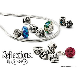 Reflections Sterling Silver Doberman Pinscher Head Bead/Charm