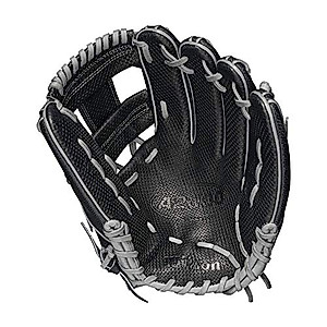 WILSON A2000 Spin Control Fastpitch H12 w/SuperSkin (Infield) - Right Hand Throw,12",Black, large, WBW10022112