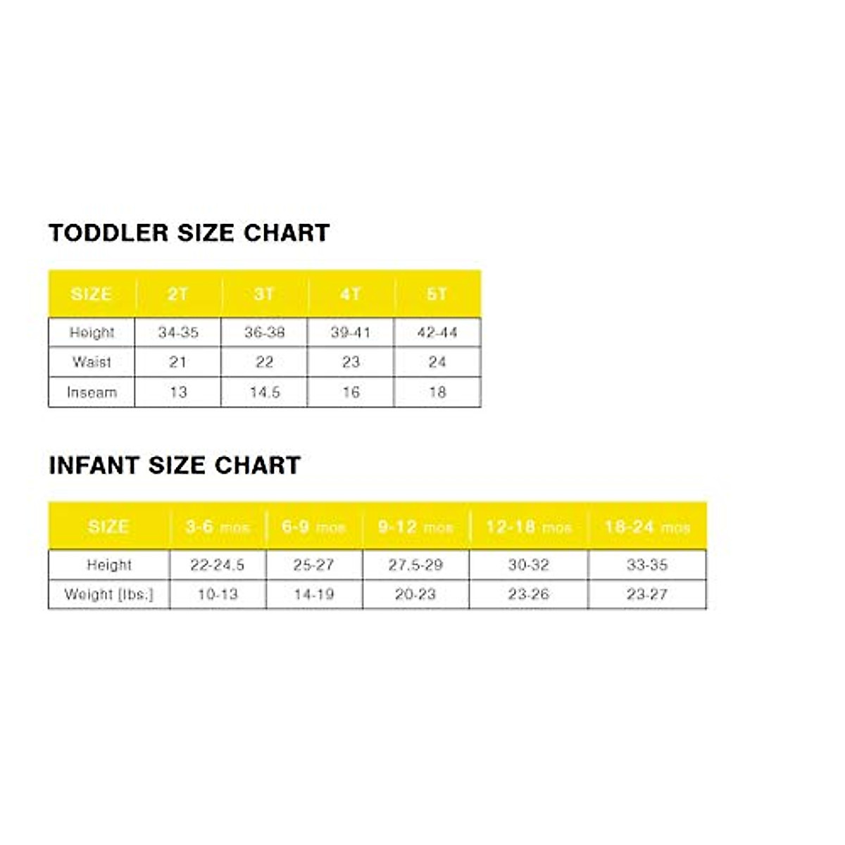 Arctix Infant/Toddler Chest High Snow Bib Overalls, Black, 18 Months