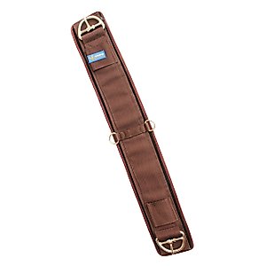 CHALLENGER Horse Western Straight Girth Straight Cinch Neoprene Non-Slip Tack Brown 9765BR-32