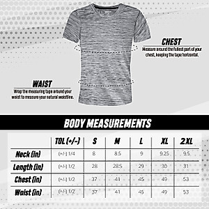 SPXTREME [5 Pack Men’s Dry-Fit Active Athletic Crew Neck T Shirts Running Workout Gym Tee Top