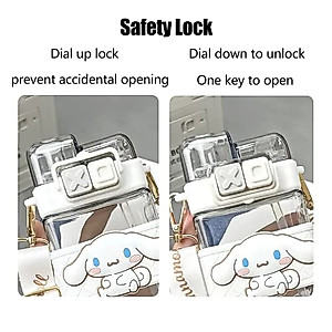 Sewing Concepts Kawaii Straw Water Bottle Dual Nozzle Design with Portable Stylish Perfect Sport Travel Work 17.5OZ/520ML