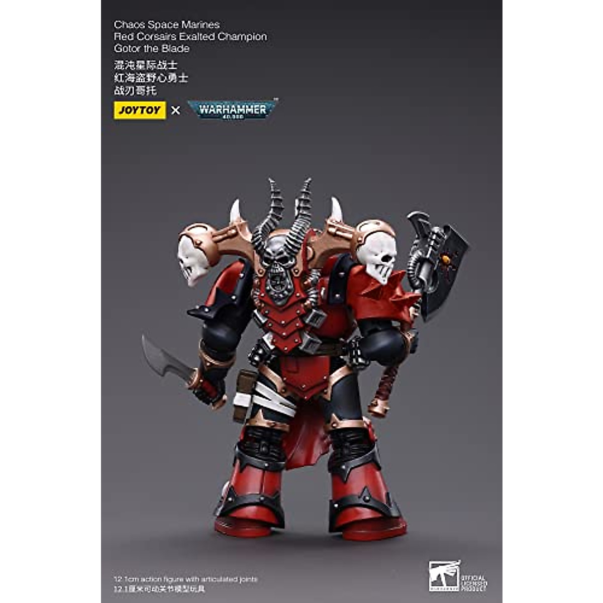 JoyToy Warhammer 40k: Chaos Space Red Corsairs Champ Gotor 1:18 Action Figure