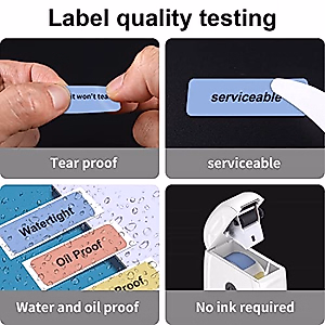 Marklife P11 Label Maker Machine with 4 Rolls Tape,Mini Thermal Wireless Inkless Sticker Printer Machine for Home Kitchen Office Organization