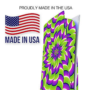 ITS A Skin Skins Compatible with Sony Playstation 5 Console Disc Edition - Protective Decal Overlay Stickers wrap Cover - Trippy Psychedelic Motion Swirl