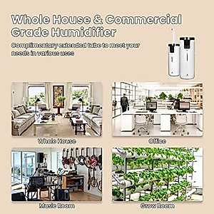 Humidifier large room, Lacidoll 16L/4.2Gal Whole house Humidifier 2000 sq.ft. Ultrasonic Cool Mist Humidifier for Home with Extension Tube, Quiet Bedroom Humidifier with Aroma Box, White