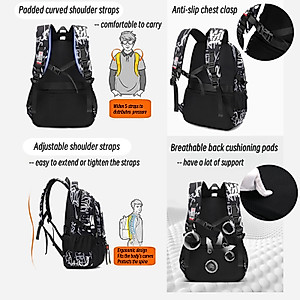 MITOWERMI Boys Backpack for Kids Camouflage School Bags for Elementary Primary Student Bookbags Middle Backpacks Teen Casual Travel Back Pack