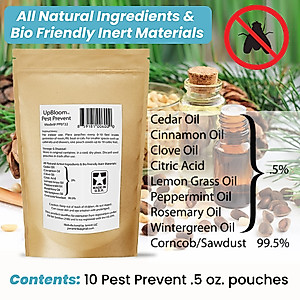 UpBloom | Pest Prevent All-Natural Pest Repellents – Home and Garage Defense from Mouse, Spider, Roaches, and Insects – 10 Pest Control and Repeller Pouches for Pest Defense and Insect Pest Control