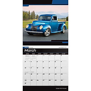 Classic Ford Pickups OFFICIAL | 2024 12 x 24 Inch Monthly Square Wall Calendar | Sticker Sheet | StarGifts | Motor Truck
