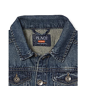 The Children's Place Boys' Denim Jacket, Streamwash, XL (14)