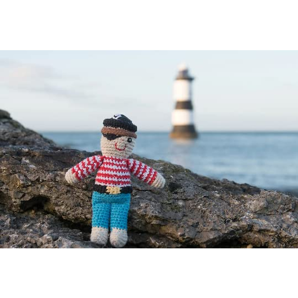 Pebble Fair Trade Hand Made PlushToy - Pirate Rattle