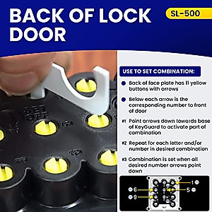 KeyGuard SL-500 Punch Button Lockbox, Black Finish, Shackle