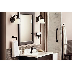 Moen Voss Polished Nickel Two-Handle Widespread Bathroom Faucet, Valve Required, T6905NL