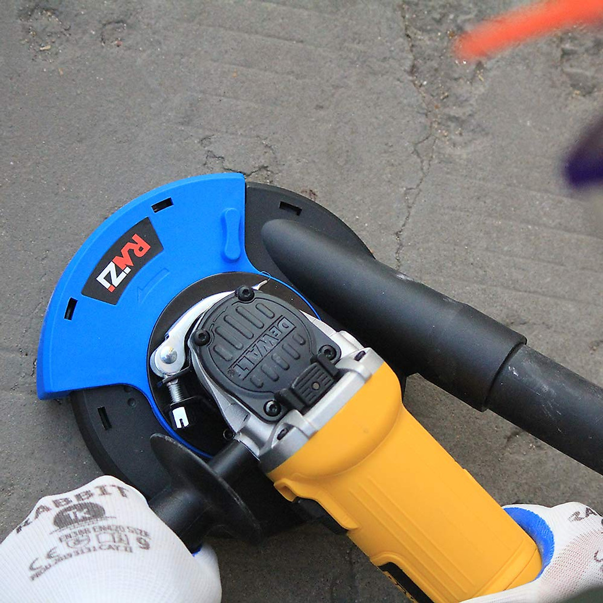 Raizi 5 inch Universal Surface Grinding Dust Shroud Hand Angle Grinder+5 inch Diamond Grinding Cup Wheel