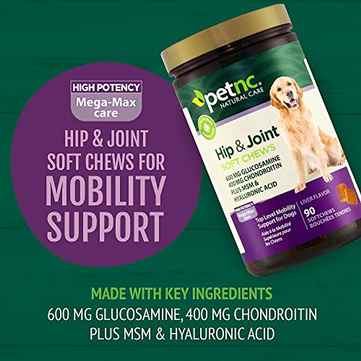 PetNC Natural Care Hip & Joint Mega Soft Chews
