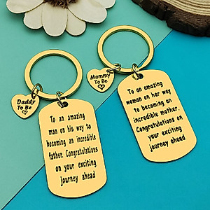 New Parent Gift First Time Pregnancy Gifts for Mom Dad To Be Mom to Be Keychain Daddy to Be Gifts First Time Dad Gifts New Mom Jewelry Baby Announcement Gift New Mom and Dad Gifts Baby Shower Gifts