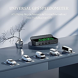 AWOLIMEI M1 Green Windshield Projection Heads Up Display, Digital GPS Speedometer with Speed, Travel Direction Function, ect. Suitable for All Vehicles (M1 Green)