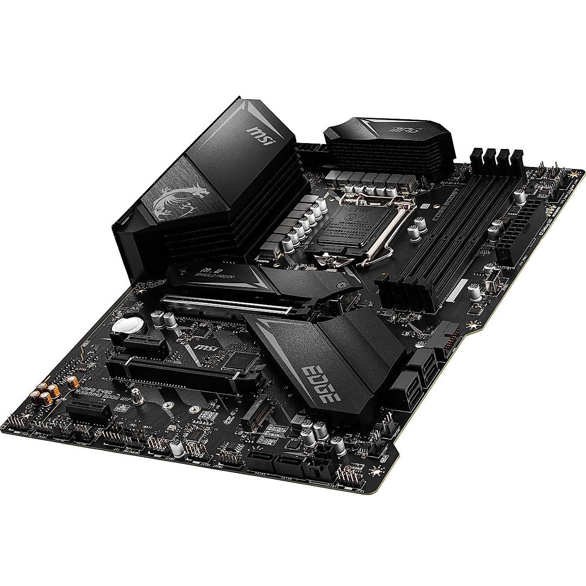 MSI MPG Z490 Gaming Edge WiFi ATX Gaming Motherboard (10th Gen Intel Core, LGA 1200 Socket, DDR4, CF, Dual M.2 Slots, USB 3.2 Gen 2, Wi-Fi 6, DP/HDMI, Mystic Light RGB) (Renewed)