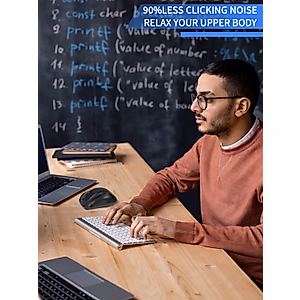 Censi Newtral Ergonomic Mouse,Vertical Wireless Mouse - 2.4GHz Optical Vertical Mice : 3 Adjustable DPI 800/1200/1600 Levels, for Laptop, PC, Computer,Notebook etc,