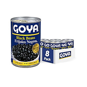 Goya Foods Black Beans, 15.5 Ounce (Pack of 8)