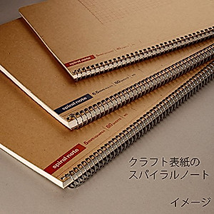 Maruman N236 Ring Notebook, 0.2 inches (6.5 mm), Ruled, Basic, B5, 40 Sheets, Set of 10