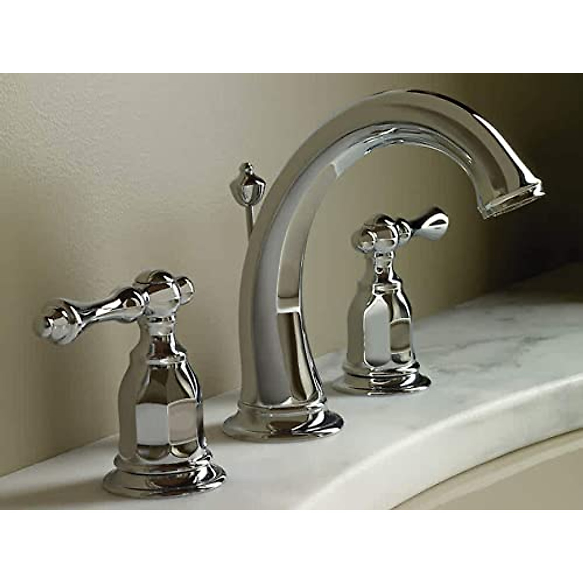 KOHLER Kelston Widespread Bathroom Sink Faucet, Drain Included, 3 Hole Installation, Oil-Rubbed Bronze Finish, K-13491-4-2BZ