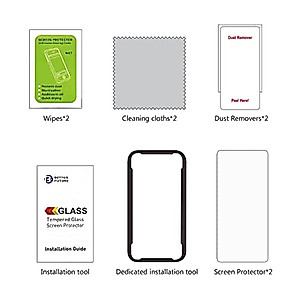 [Fingerprint Compatible][2 Pack] Tempered Glass for Google Pixel 6 Screen Protector[2021], with [Alignment] Designed for Pixel 6, Anti-Fingerprint, Anti-Scratch, No-Bubble, Case Friendly