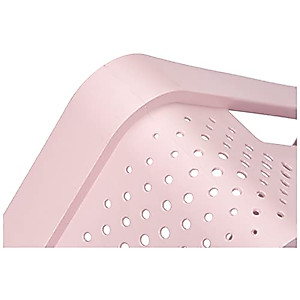 CURVER Infinity 17L Recycled Storage Basket - Multi-Use Stackable and Interlocking Storage - 35.5 x 26.7 x 13.7 cm, Pink