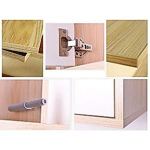 PIBM Stylish Simplicity Shelf Wall Mounted Floating Rack Shelves Solid Wood with Door Bookshelf Show Bearing Strong Living Room Bedroom - 4 Colors, a , 100x20x65cm