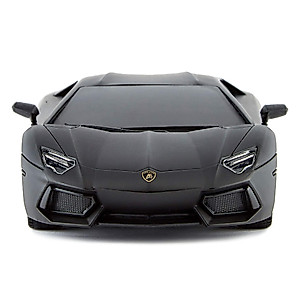 CMJ RC Cars Lamborghini LP700-4 Remote Control RC Car Officially Licensed 1:24 Scale Working Lights 2.4Ghz. Great Kids Play Toy Auto (Black)