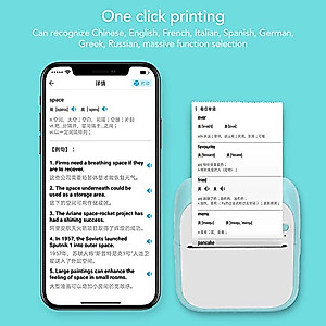 Label Printer,Wireless Printer,Bluetooth Label Printer,Portable Handheld Small Printer 203DPI USB Charging 1000mAh,Inkless,Rechargeable,Mini Wrong Question Printer for iBleem